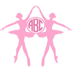 Silhouette Design Store - View Design #130700: ballet monogram