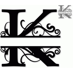 Silhouette Design Store - View Design #54900: 'k' monogram
