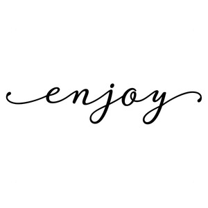 Silhouette Design Store - View Design #153220: enjoy script