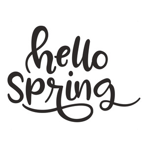 Silhouette Design Store - View Design #187330: hello spring