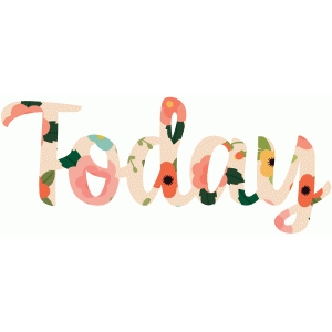 Silhouette Design Store - View Design #62140: today word art