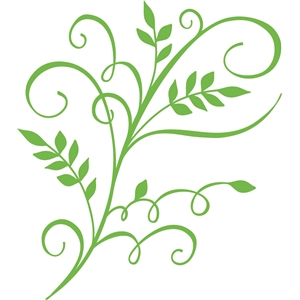 Silhouette Design Store - View Design #5160: leaf flourish