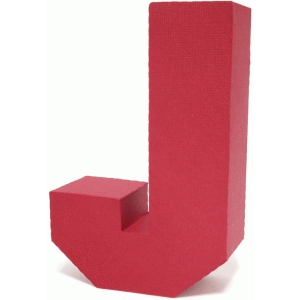 Silhouette Design Store - View Design #78190: 3d square letter block j