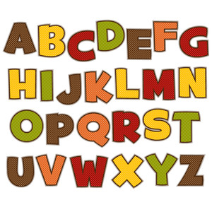 Silhouette Design Store - View Design #147701: fall uppercase alphabet