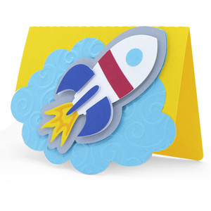 Silhouette Design Store - View Design #136511: rocket card
