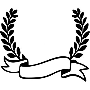 Silhouette Design Store - View Design #272131: laurel banner frame