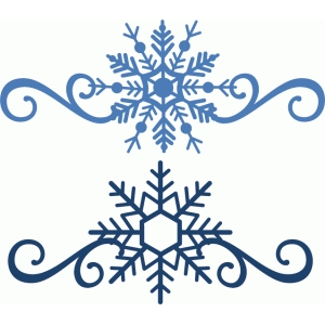 Silhouette Design Store - View Design #71831: 2 small snowflake ...