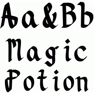 Silhouette Design Store - View Design #90931: magic potion font