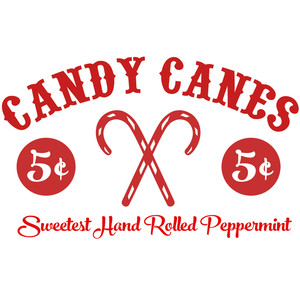 Silhouette Design Store - View Design #165841: candy cane sign