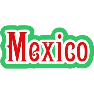 Silhouette Design Store - View Design #30051: mexico title