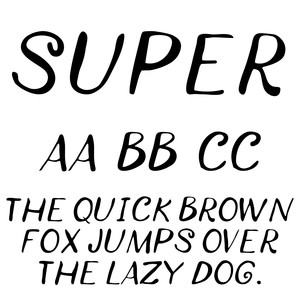 Silhouette Design Store - View Design #270061: cg super font