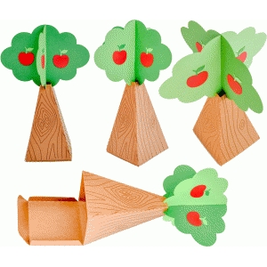 Silhouette Design Store - View Design #56561: tree apple box