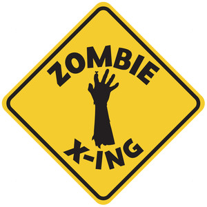Silhouette Design Store - View Design #219381: zombie crossing sign