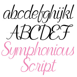 Silhouette Design Store - View Design #147902: snf symphonious script