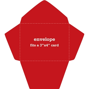 Silhouette Design Store - View Design #4212: 3x4 envelope