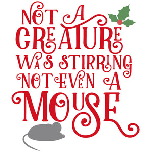 Silhouette Design Store - View Design #235372: not a creature stirring