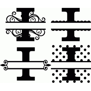 Silhouette Design Store - View Design #77972: 'i' monogram