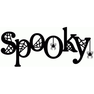 Silhouette Design Store - View Design #67403: spooky title