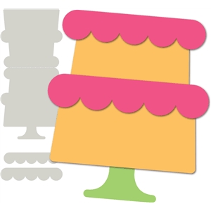 Silhouette Design Store - View Design #9903: 'birthday cake' card base