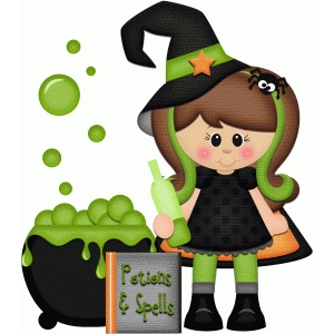 Silhouette Design Store - View Design #50723: witch with cauldron halloween