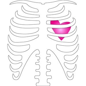 Silhouette Design Store - View Design #14073: skeleton rib cage