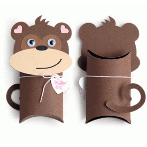 Silhouette Design Store - View Design #74583: monkey pillow box valentine
