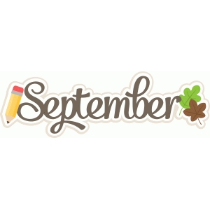 Silhouette Design Store - View Design #73504: september title