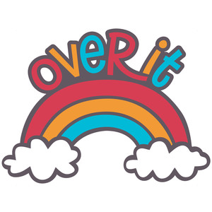 Silhouette Design Store - View Design #270814: over it rainbow
