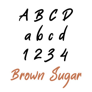 Silhouette Design Store - View Design #290674: brown sugar font