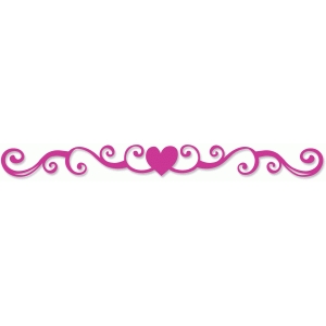 Silhouette Design Store - View Design #53874: heart filigree border