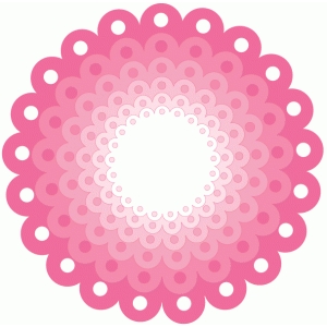 Silhouette Design Store - View Design #78384: nested scallop fancy circles