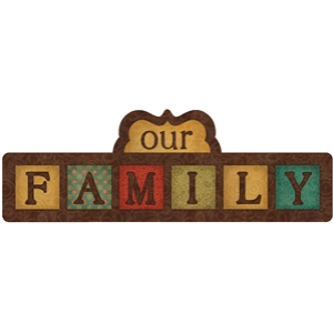 Silhouette Design Store - View Design #9694: cute family sign