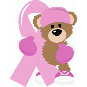 Silhouette Design Store - View Design #46705: fight breast cancer bear ...