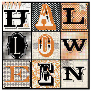 Silhouette Design Store - View Design #153715: halloween mini squares