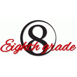 Silhouette Design Store - View Design #46215: '8' - eighth grade