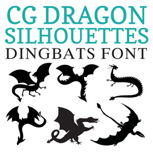 Silhouette Design Store - View Design #243925: cg dragon silhouette ...