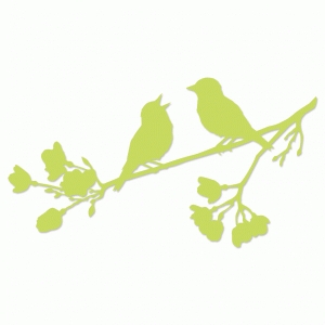 Silhouette Design Store - View Design #78525: birds on a branch