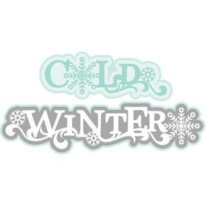 Silhouette Design Store - View Design #171865: cold and winter words