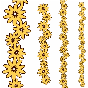Silhouette Design Store - View Design #7675: daisy chain border