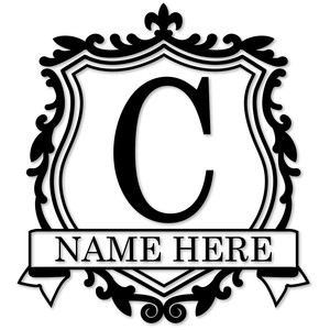Silhouette Design Store - View Design #134906: crest monogram c