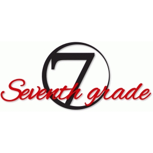 Silhouette Design Store - View Design #46216: '7' - seventh grade