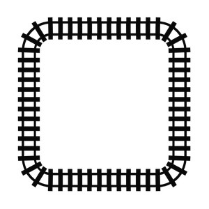 Railroad Track Border Clip Art