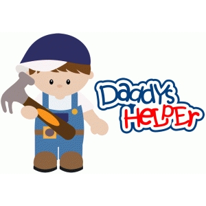 Silhouette Design Store - View Design #43036: daddys helper boy with ...
