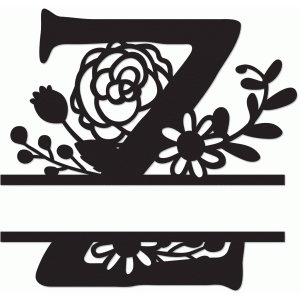 Silhouette Design Store - View Design #64646: split monogram z