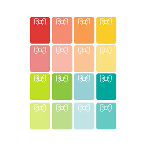 Silhouette Design Store - View Design #125156: bow planner stickers
