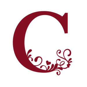Silhouette Design Store - View Design #245866: flourish heart monogram - c