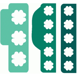 Silhouette Design Store - View Design #55766: set of 3 lucky clover ...