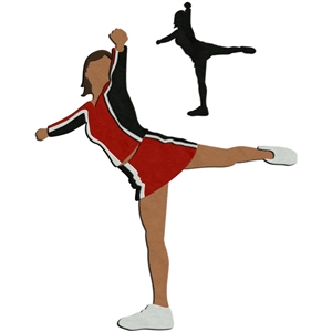 Silhouette Design Store - View Design #9527: cheerleader - arabesque