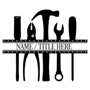 Silhouette Design Store - View Design #133847: split tool title