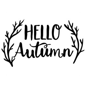 Silhouette Design Store - View Design #159847: hello autumn